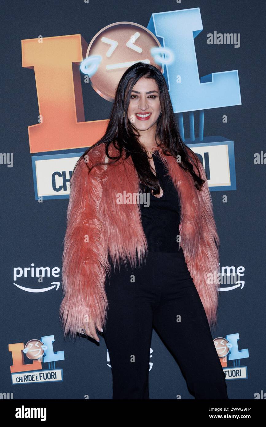 Angelica Massera during the Photocall of the TV Show LOL 4 - Chi Ride e ...