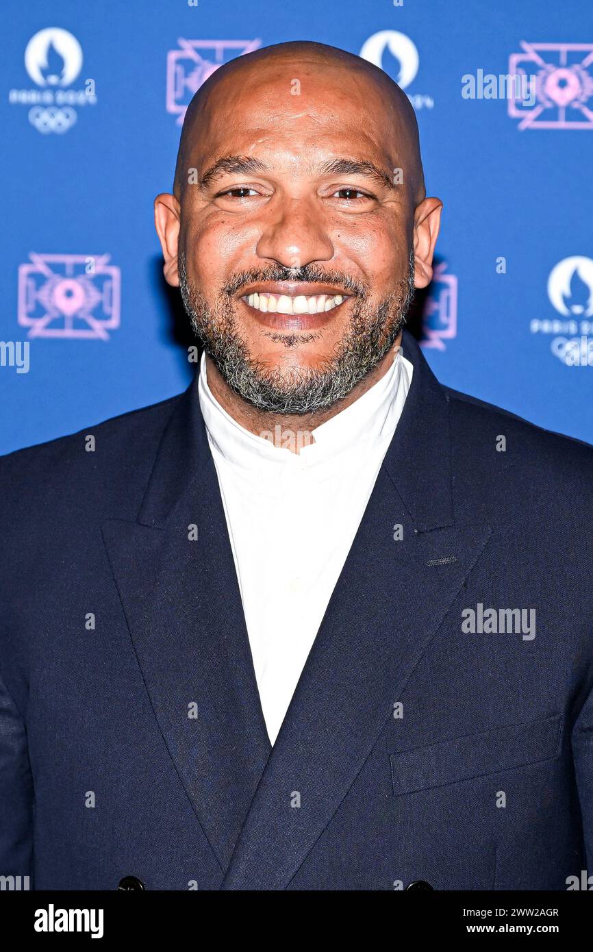 Olivier Dacourt during the Olympic Games football tournament final draw at Paris 2024 HQ on ...