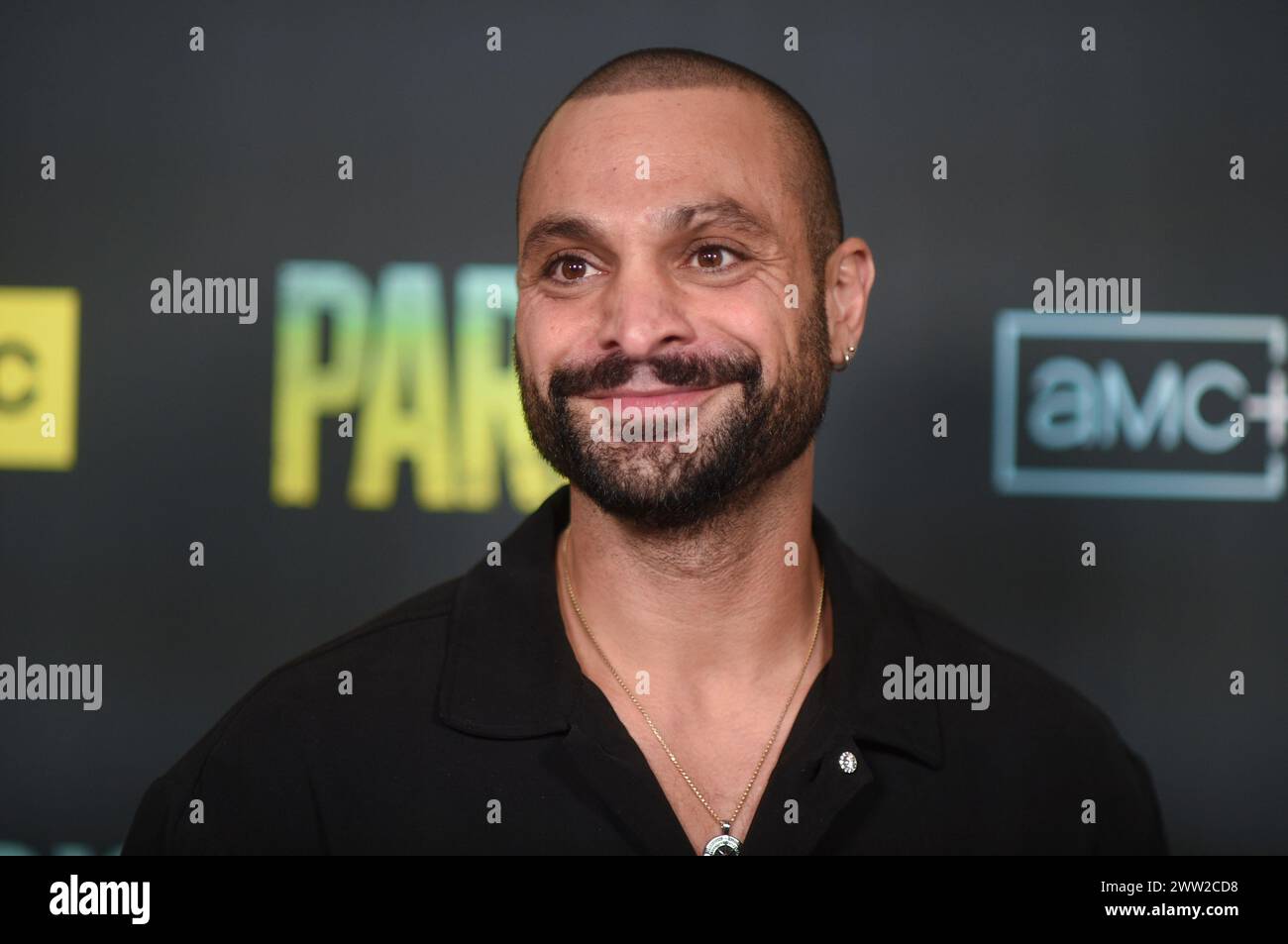 Michael Mando arrives at the premiere of "Parish" on Wednesday, March ...