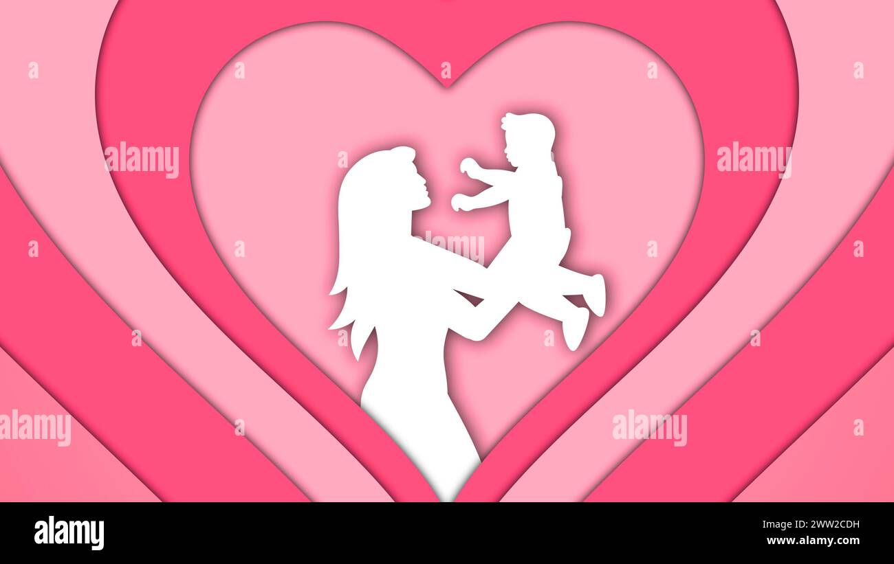 Baby silhouette outline hi-res stock photography and images - Alamy