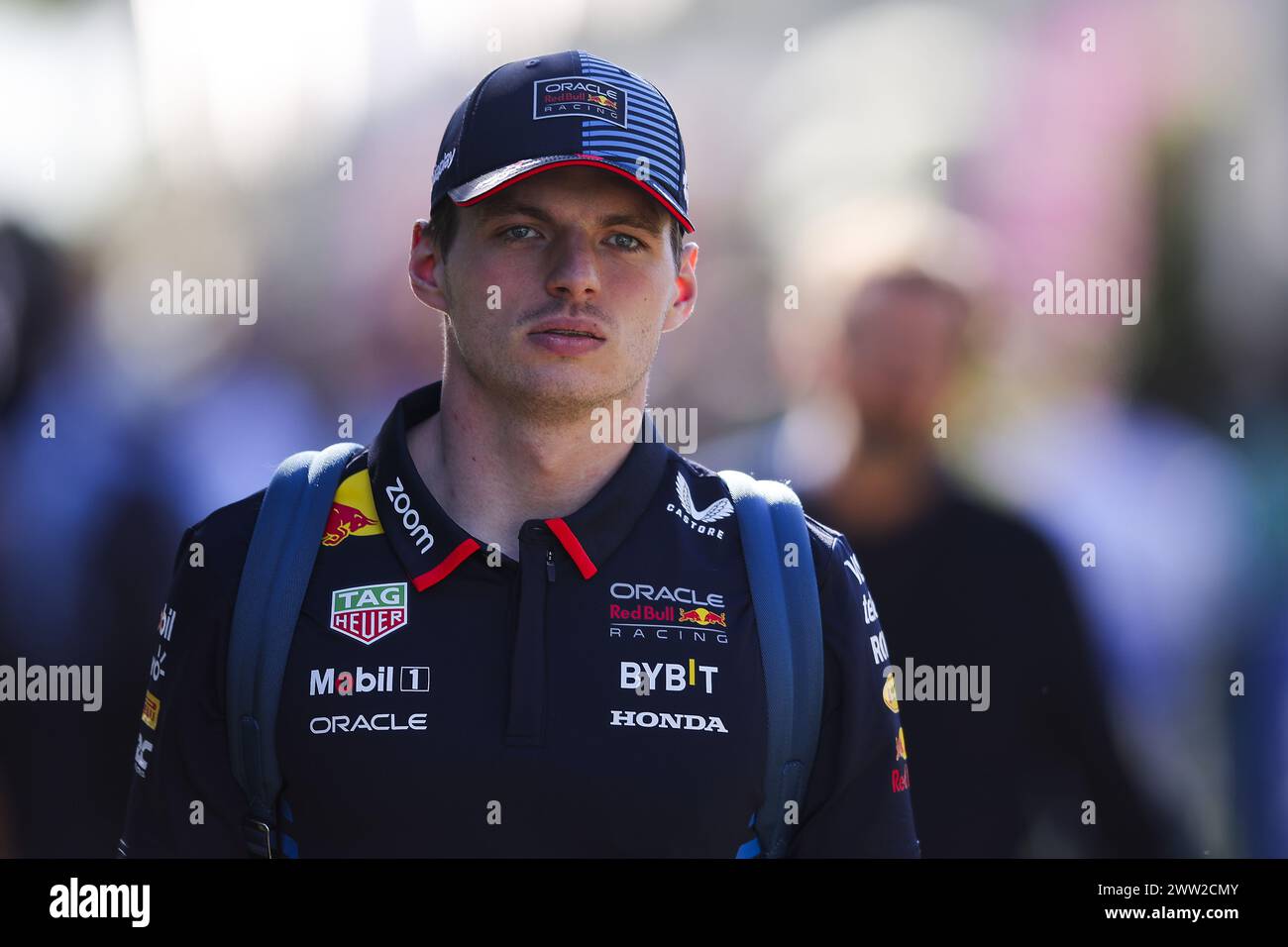 VERSTAPPEN Max (ned), Red Bull Racing RB20, portrait during the Formula ...