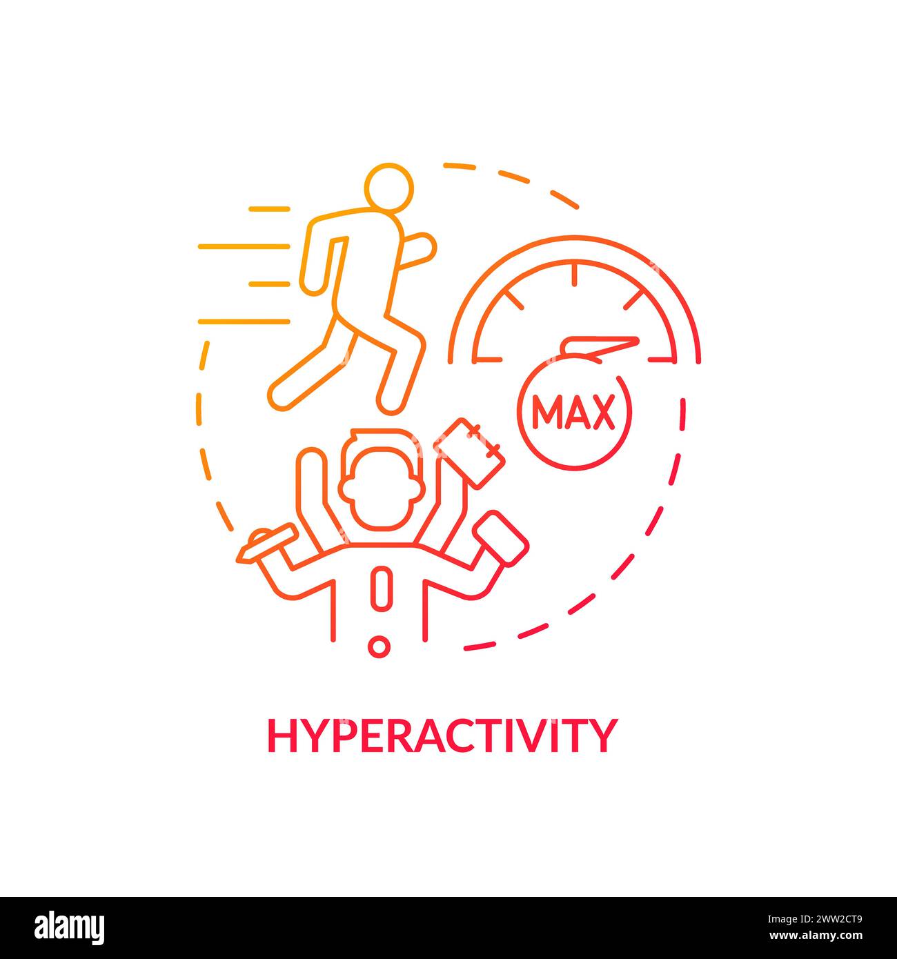 Attention deficit hyperactivity disorder Stock Vector Images - Alamy