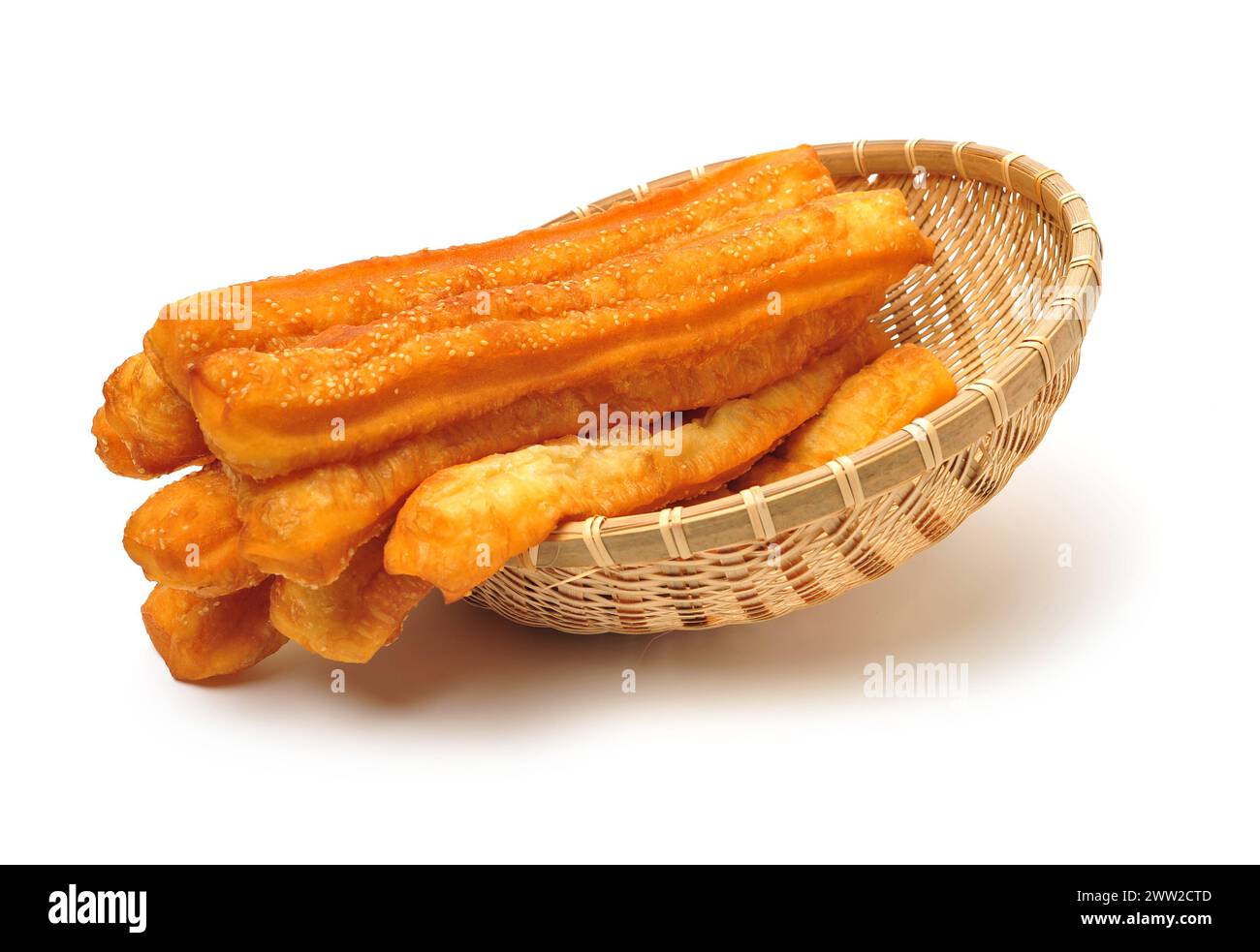 Chinese Fritters on white background Stock Photo - Alamy