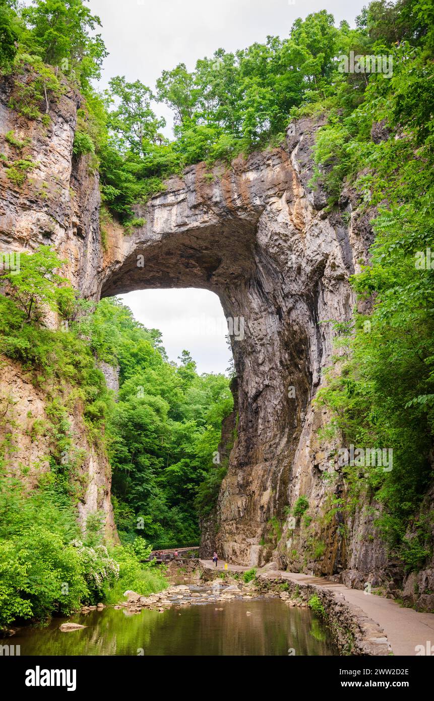 Natural Bridge in Rockbridge County, Virginia, United States Stock ...