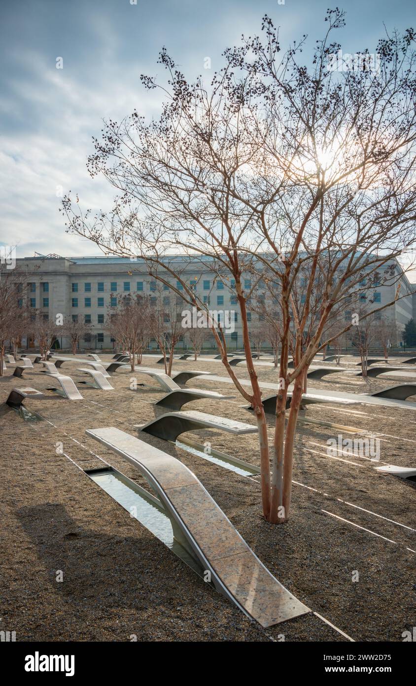The Pentagon Memorial, formally the National 9/11 Pentagon Memorial ...