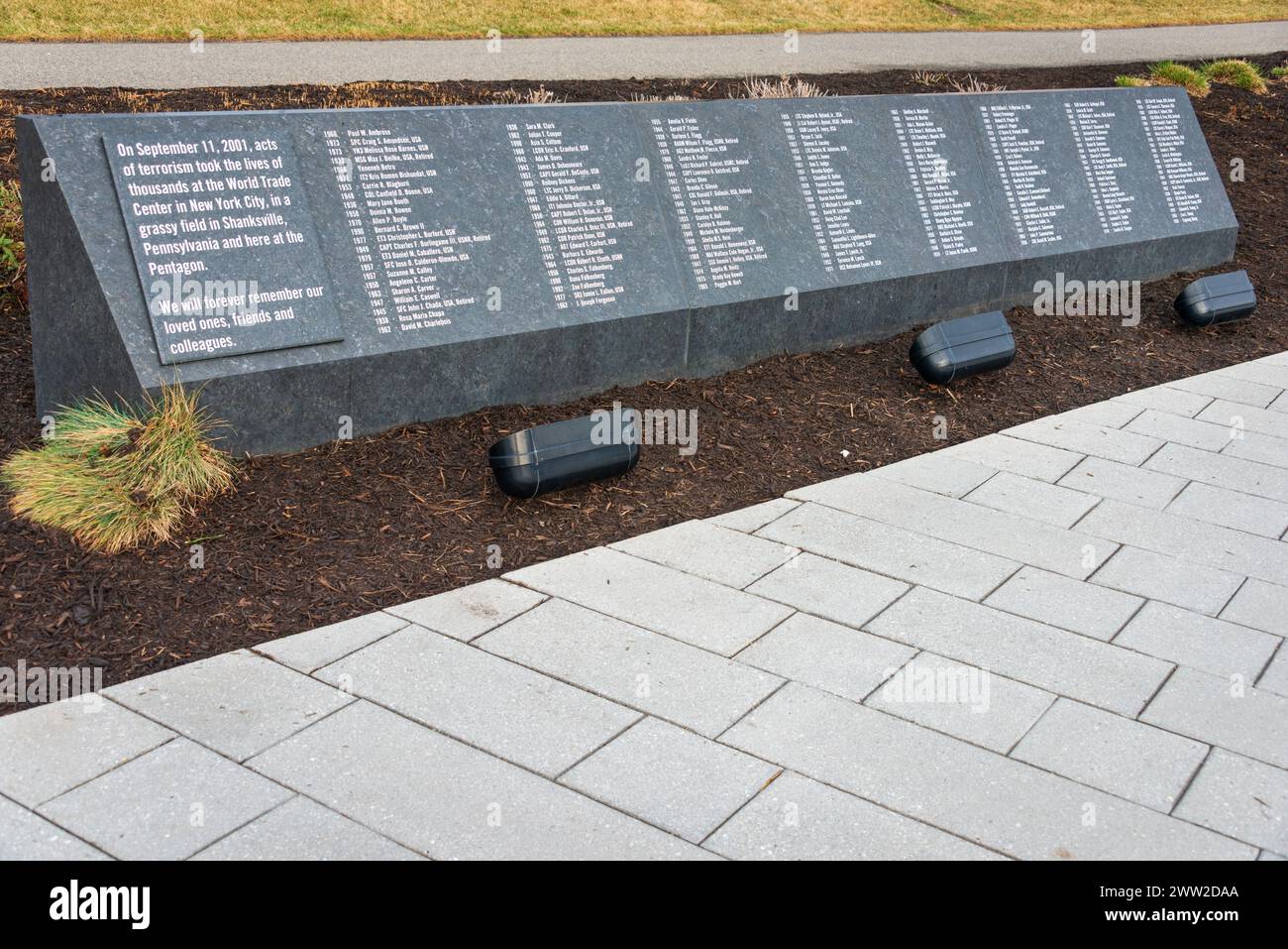 The Pentagon Memorial, formally the National 9/11 Pentagon Memorial ...