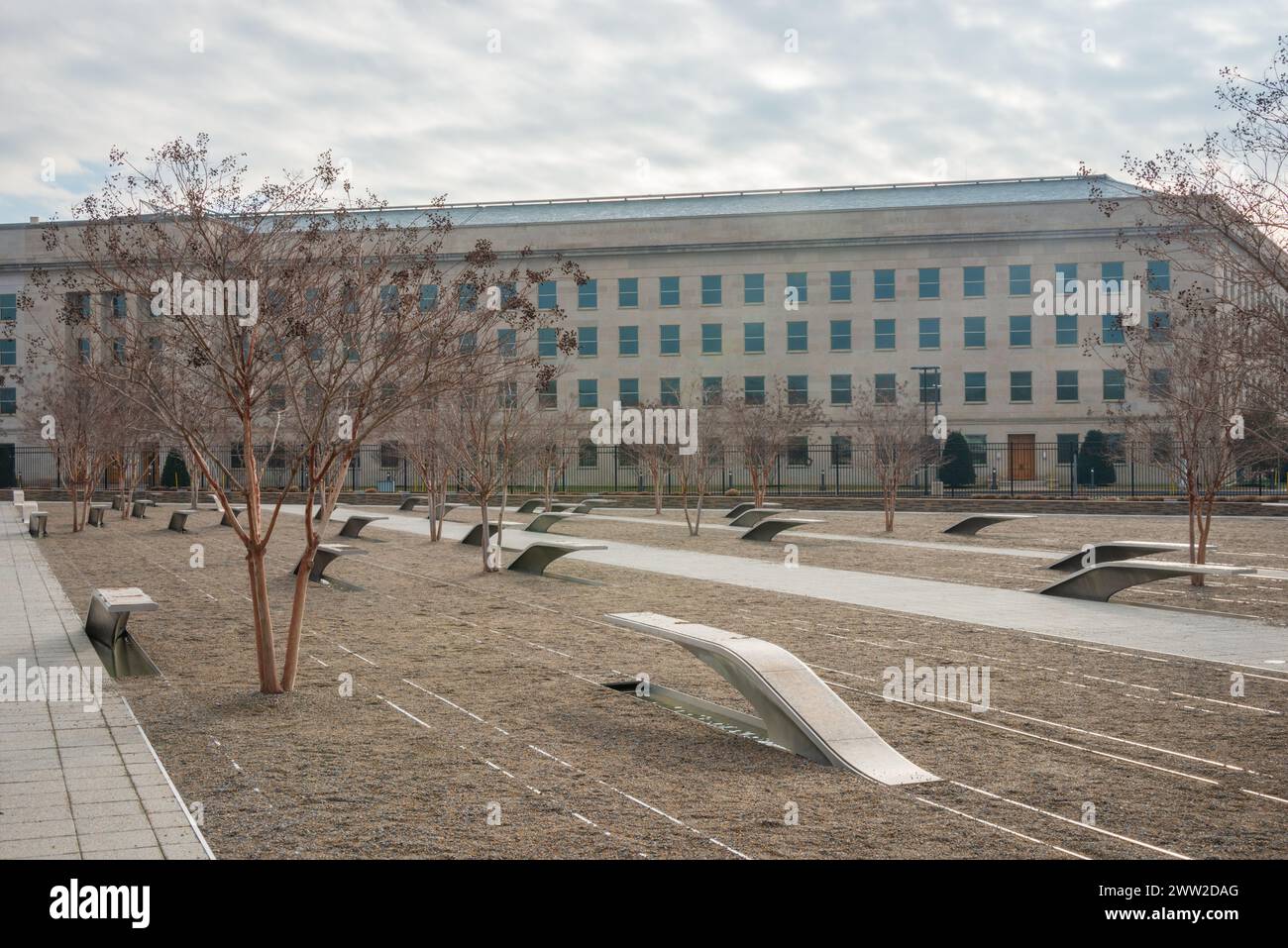 The Pentagon Memorial, formally the National 9/11 Pentagon Memorial ...
