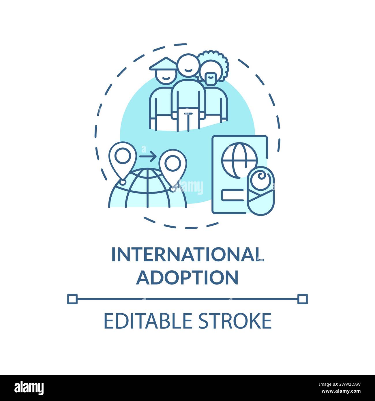 International adoption Stock Vector Images - Alamy