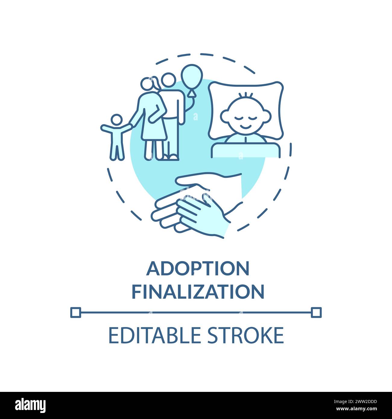Adoption finalization soft blue concept icon Stock Vector Image & Art ... Adoption finalization soft blue concept icon Stock Vector Image & Art ...