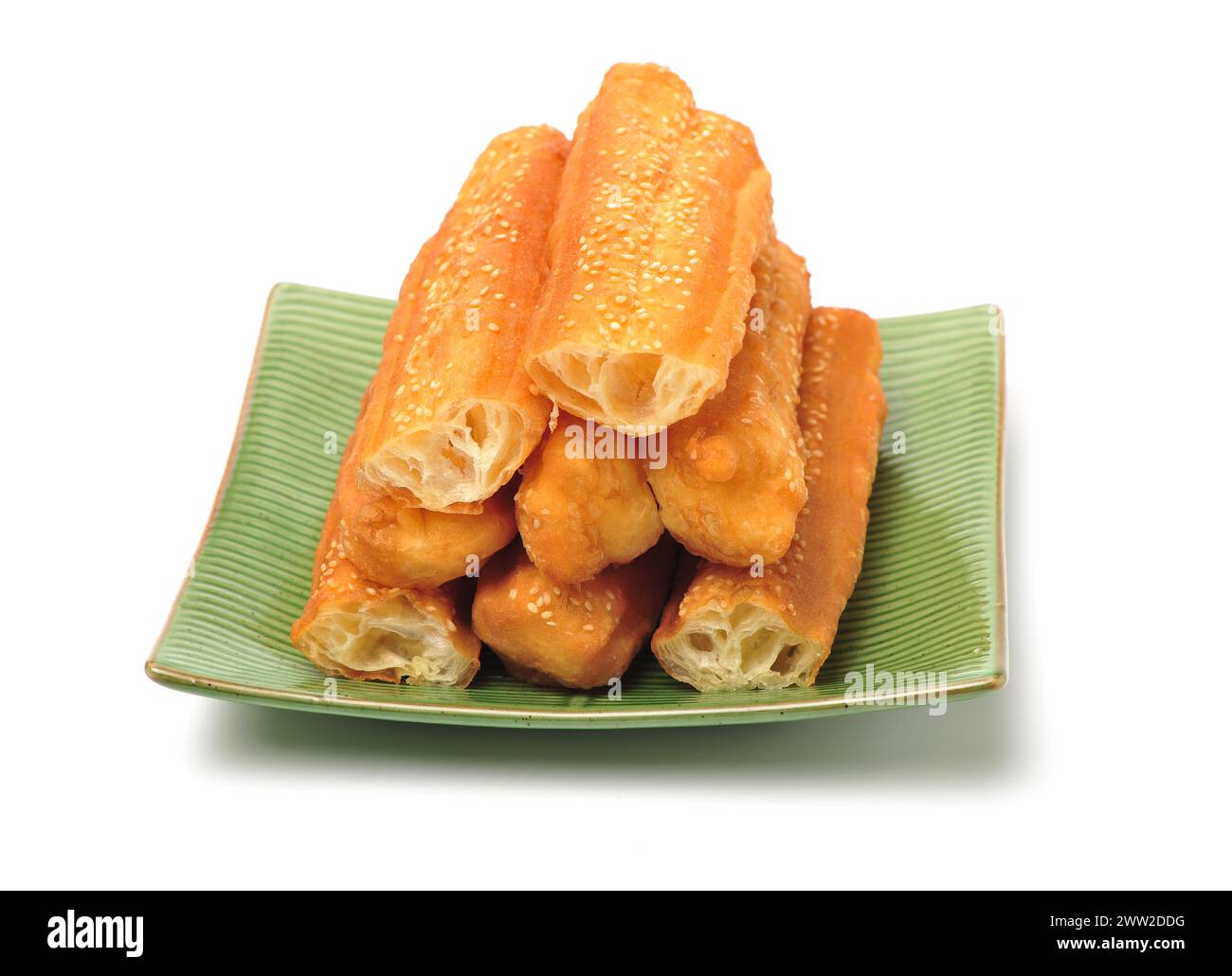 Chinese Fritters on white background Stock Photo - Alamy