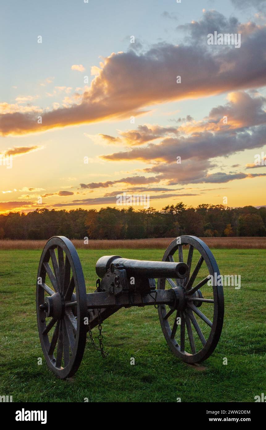 Civil War Cannons at Manassas National Battlefield Park located in ...