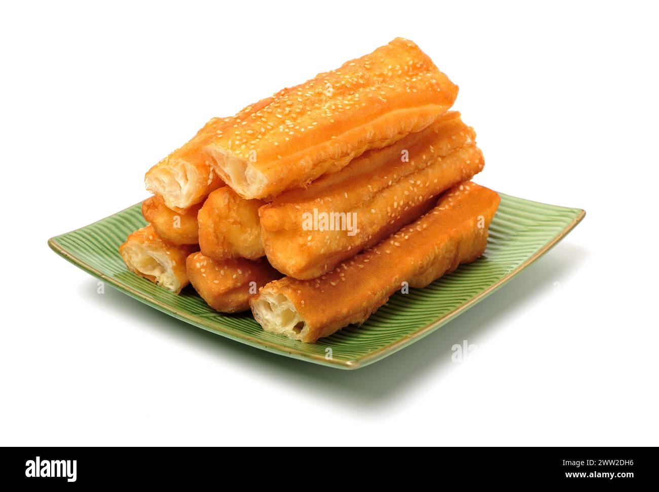 Chinese Fritters on white background Stock Photo - Alamy