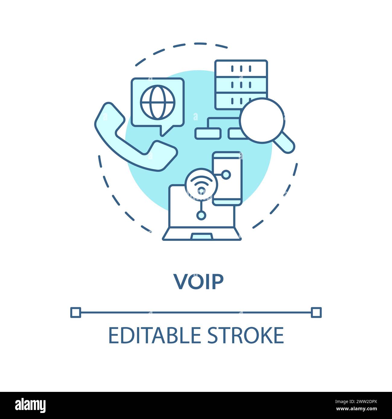 Web design concept voip Stock Vector Images - Alamy