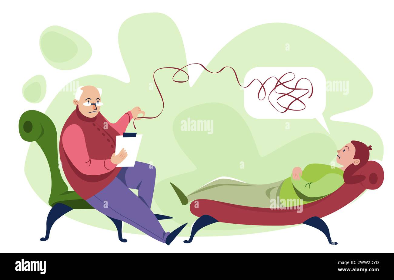 Counseling interview Stock Vector Images - Alamy