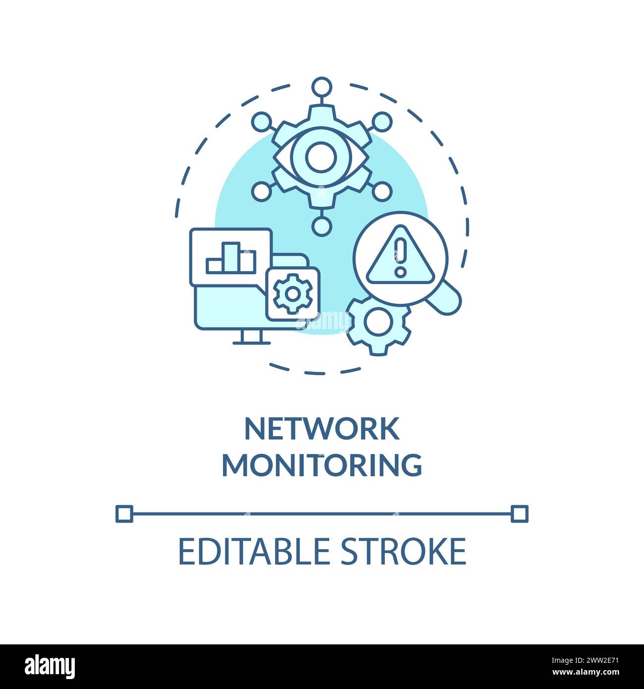 Network monitoring multi color concept icon Stock Vector Image & Art ... Network monitoring multi color concept icon Stock Vector Image & Art ...