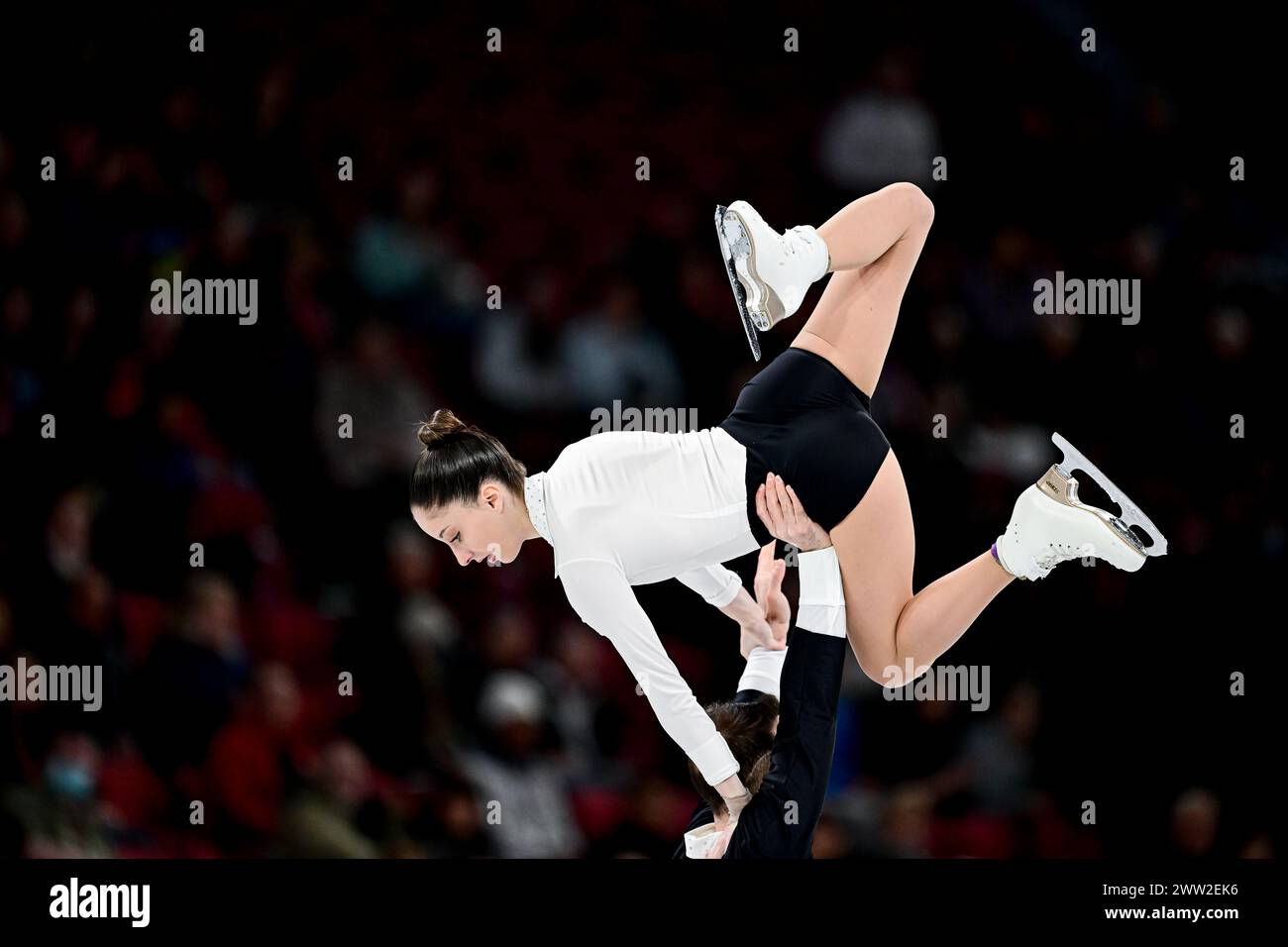 Federica SIMIOLI & Alessandro ZARBO (CZE), during Pairs Short Program ...