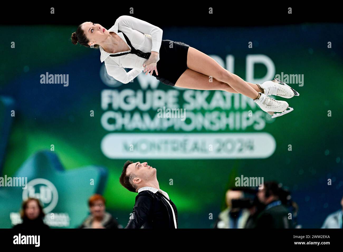 Federica SIMIOLI & Alessandro ZARBO (CZE), during Pairs Short Program ...