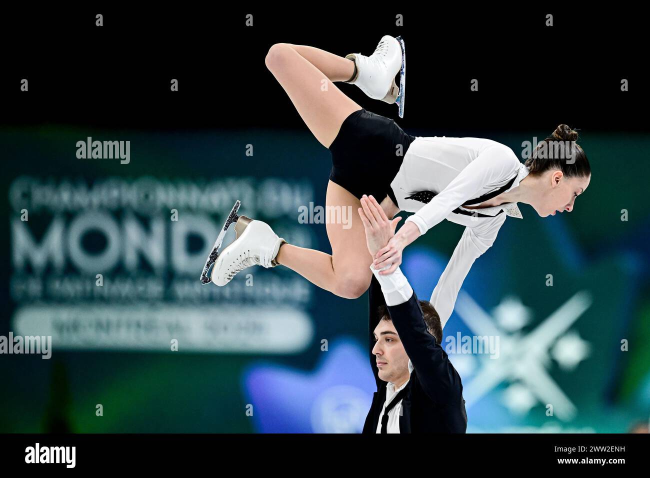 Federica SIMIOLI & Alessandro ZARBO (CZE), during Pairs Short Program ...