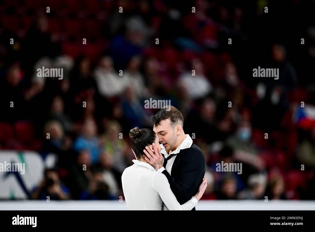 Federica SIMIOLI & Alessandro ZARBO (CZE), during Pairs Short Program ...