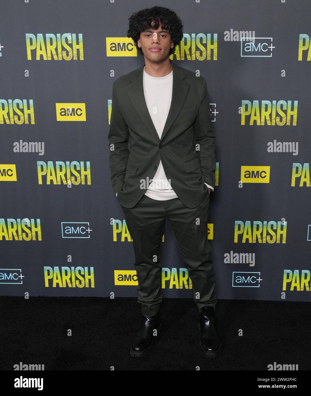 Los Angeles, USA. 20th Mar, 2024. Caleb Baumann arrives at the AMC/AMC ...