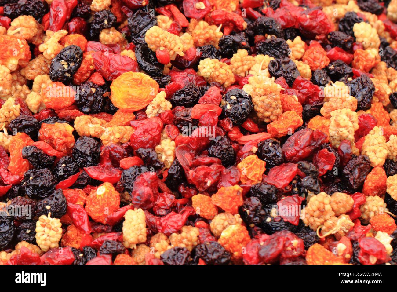 dried berries fruit as natural food background Stock Photo - Alamy