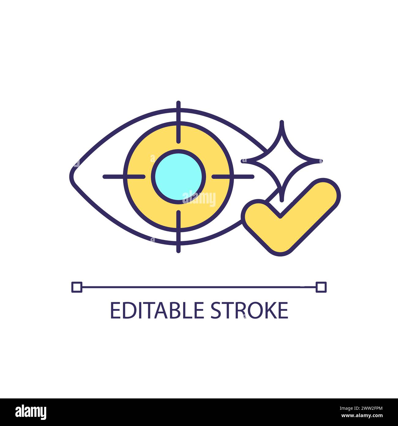 Eye health monitoring Stock Vector Images - Alamy