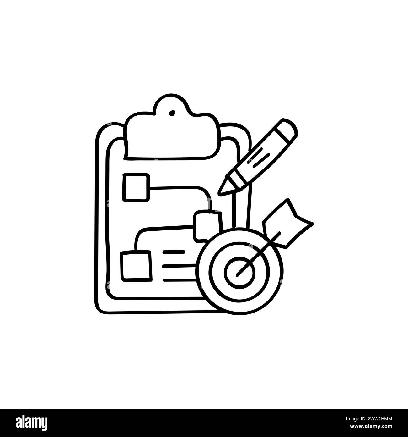 Drawn floor plan Stock Vector Images - Alamy