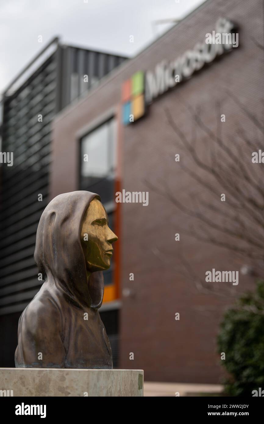 Budapest, Hungary - March 10, 2024: Satoshi Nakamoto monument ...