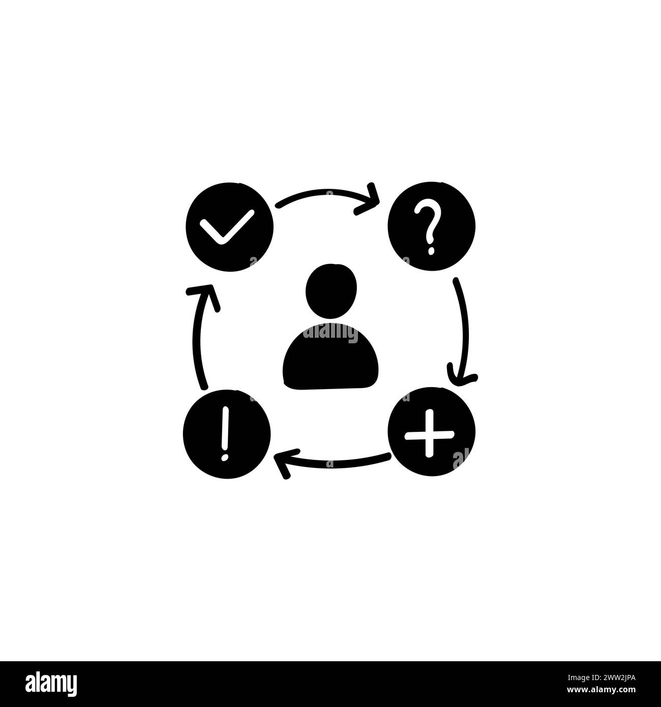 Hand Drawn flat icon for routine Stock Vector Image & Art - Alamy