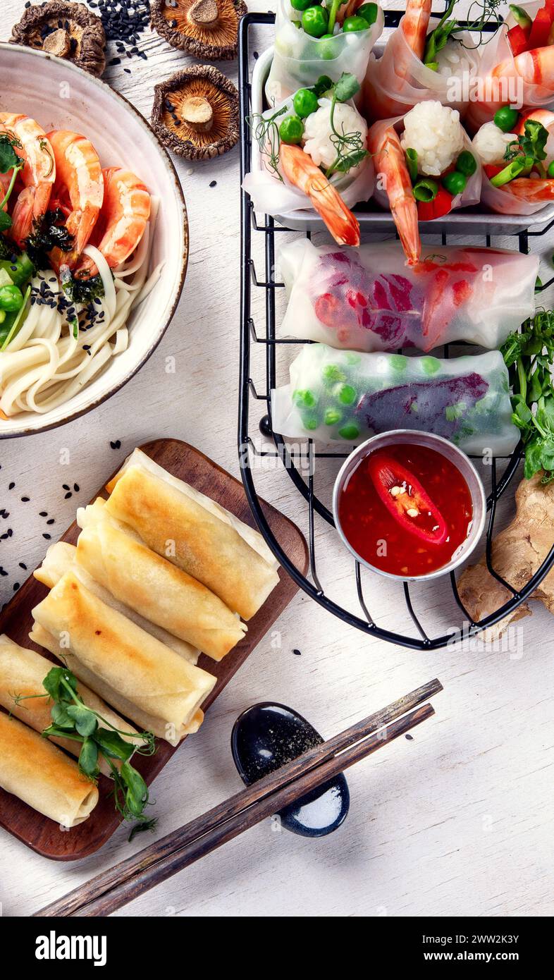 Beef pho rolls hi-res stock photography and images - Alamy