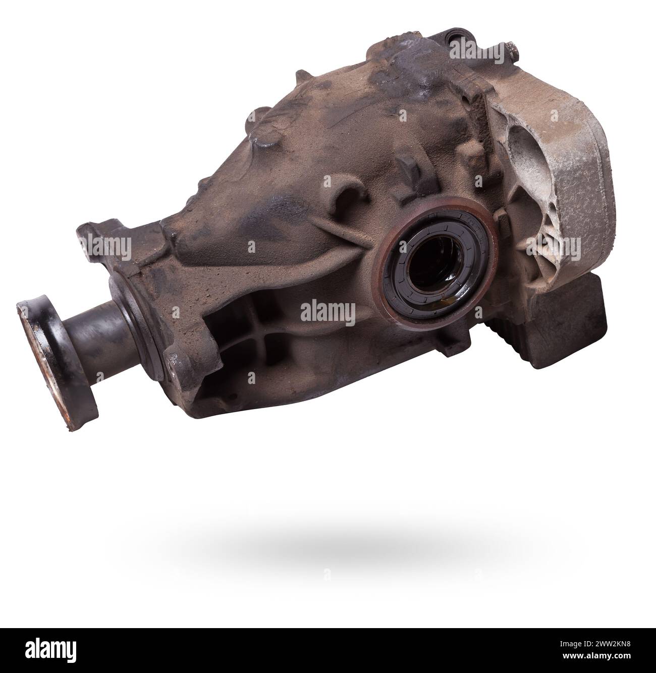 Gear reducer isolated on white. Gear Wheels speed reducer cross section ...