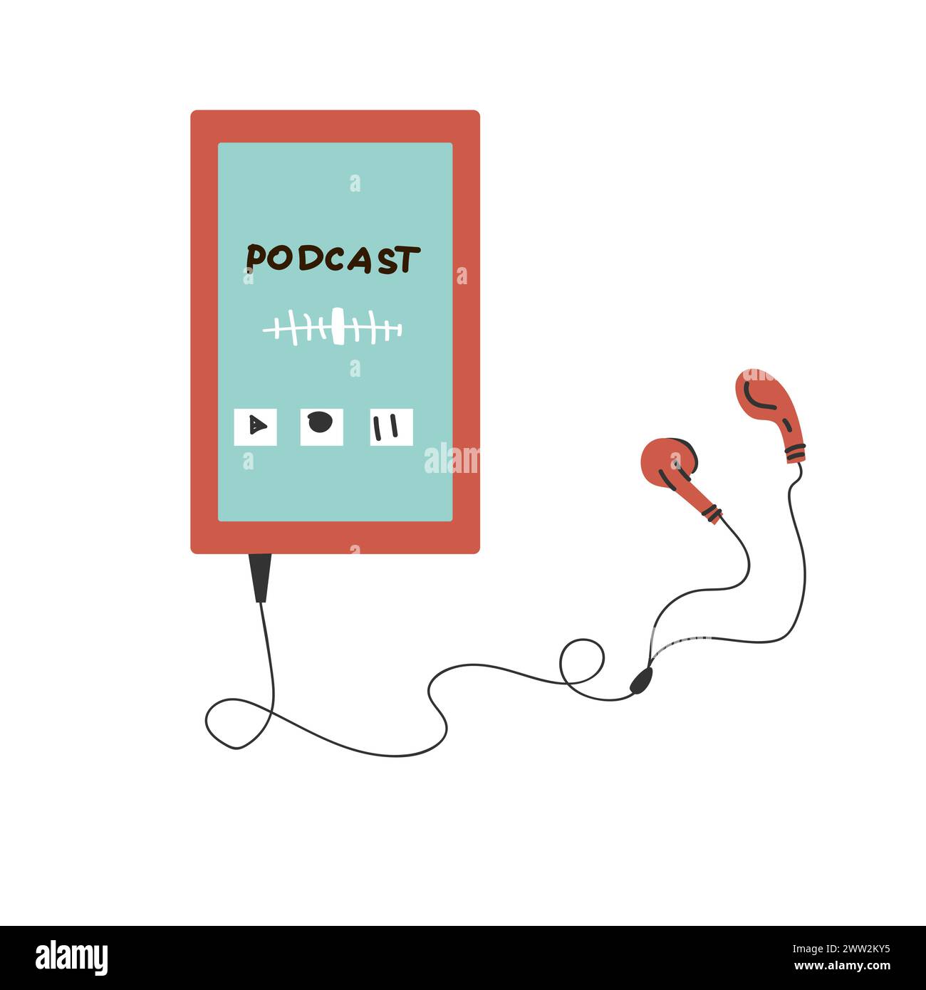 Browsing podcast Stock Vector Images - Alamy