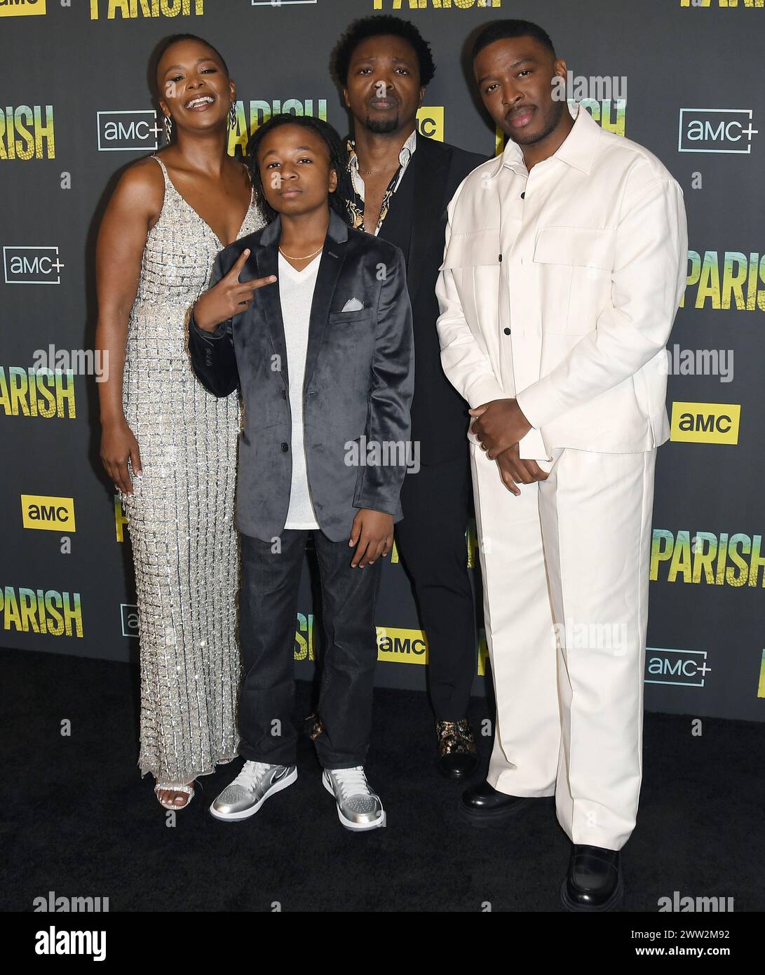 Los Angeles, USA. 20th Mar, 2024. (L-R) Bonnie Mbuli, Dax Rey, Ivan ...