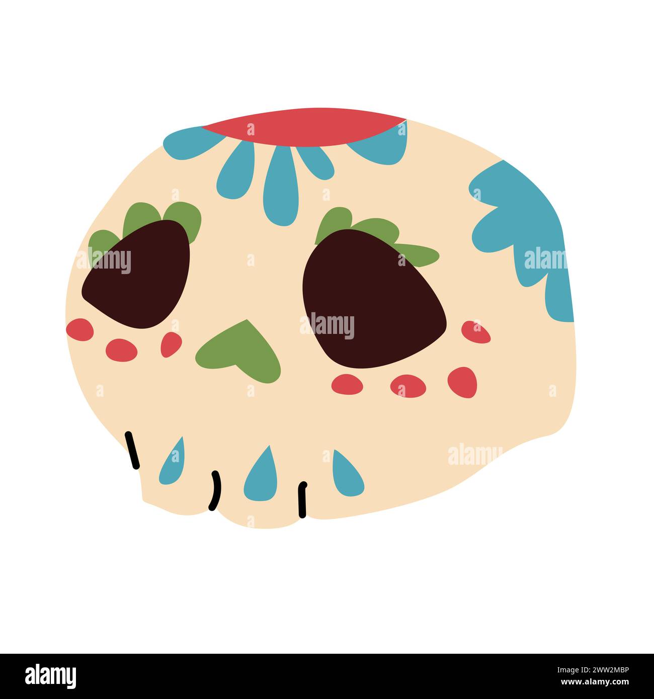 Skull side view icon vector vectors Cut Out Stock Images & Pictures - Alamy