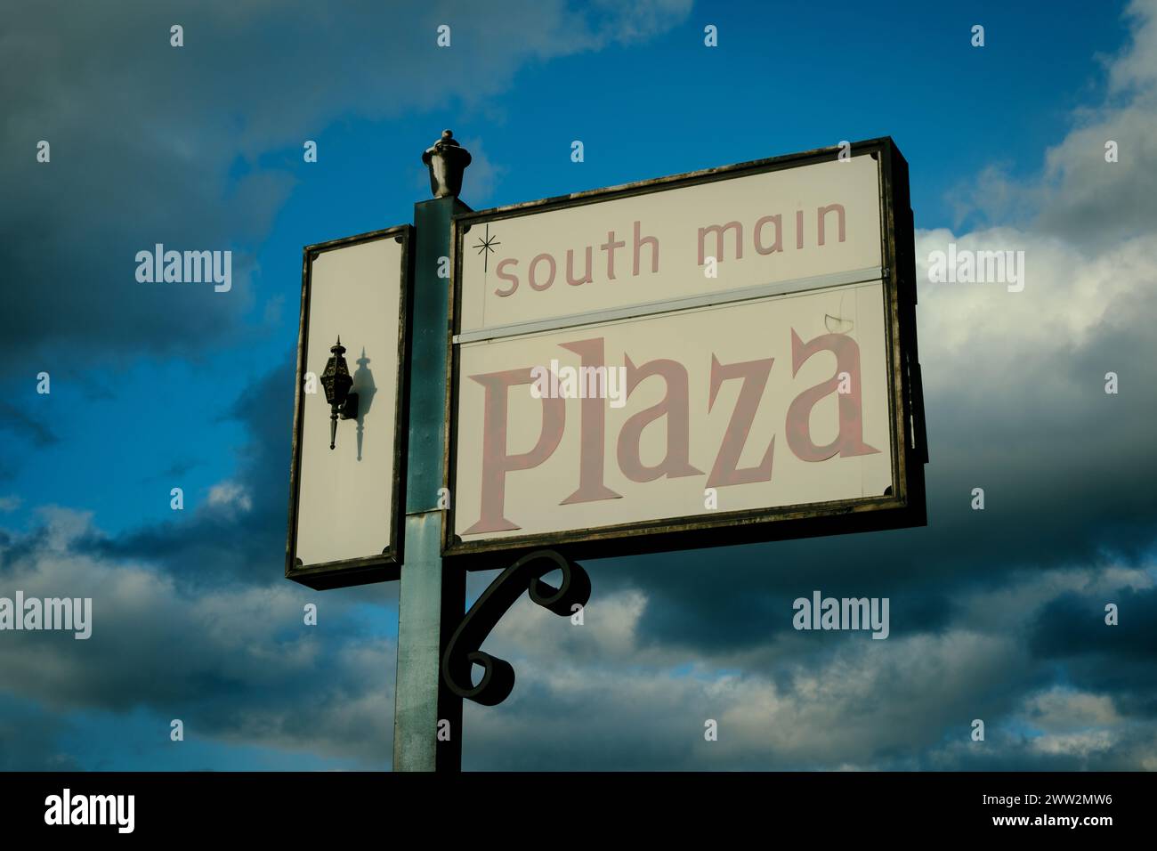 South Main Plaza vintage sign, Wilkes-Barre, Pennsylvania Stock Photo ...