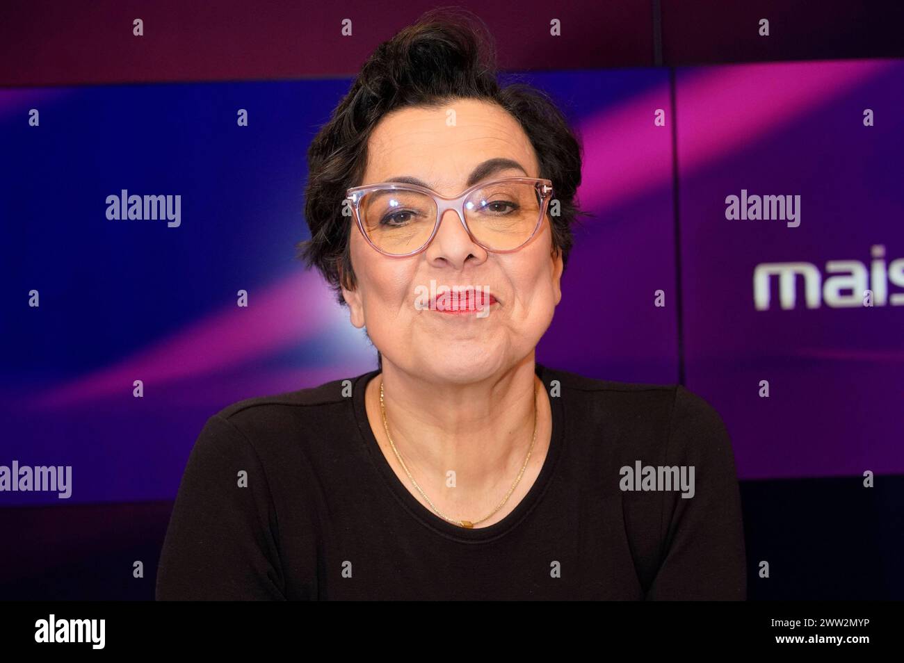 Mariam Lau in der ARD-Talkshow maischberger im Studio Berlin Adlershof ...