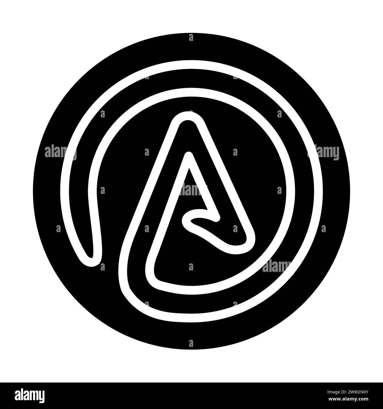 Agnosticism symbol Black and White Stock Photos & Images - Alamy