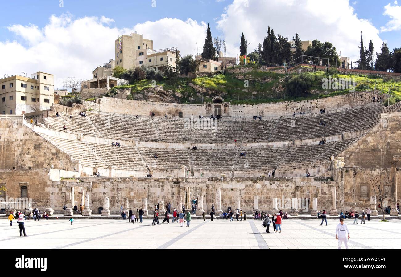 the reconstructed roman ampitheatre with its 6000 seats in downtown ...