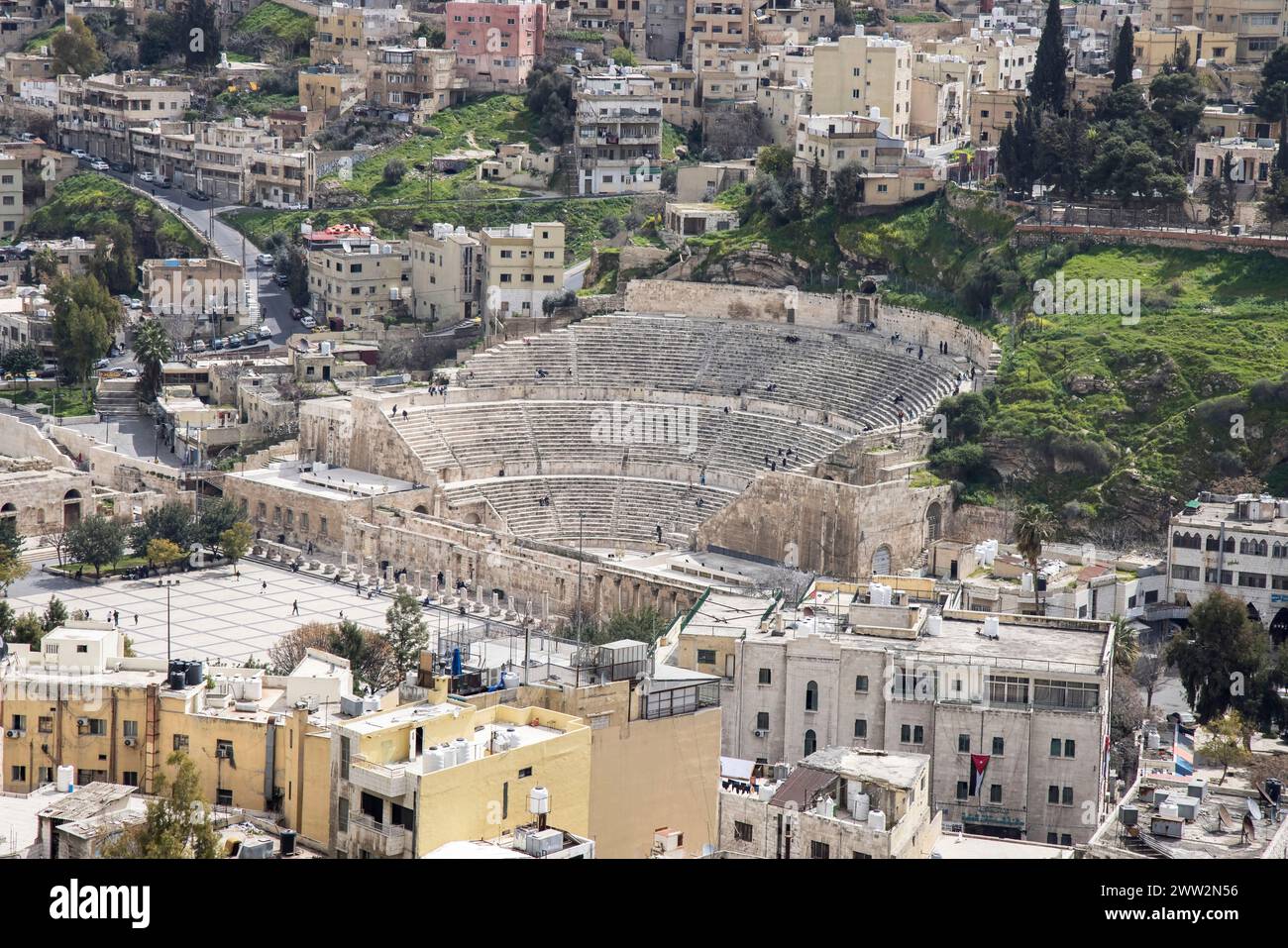 the reconstructed roman ampitheatre with its 6000 seats in downtown ...