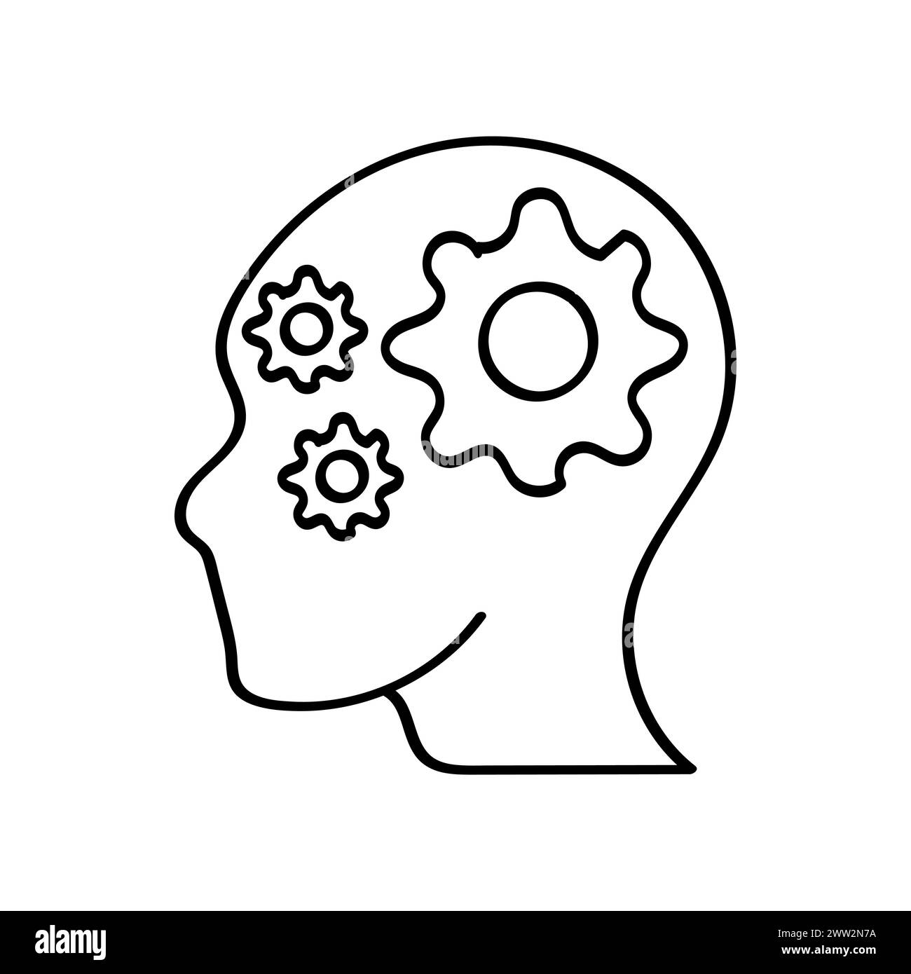 Hand Drawn flat icon for thought Stock Vector Image & Art - Alamy