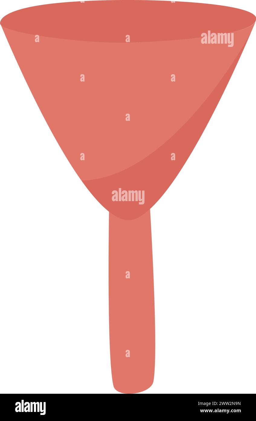 Kitchen funnel for liquids, isolated on white background Stock Vector ...