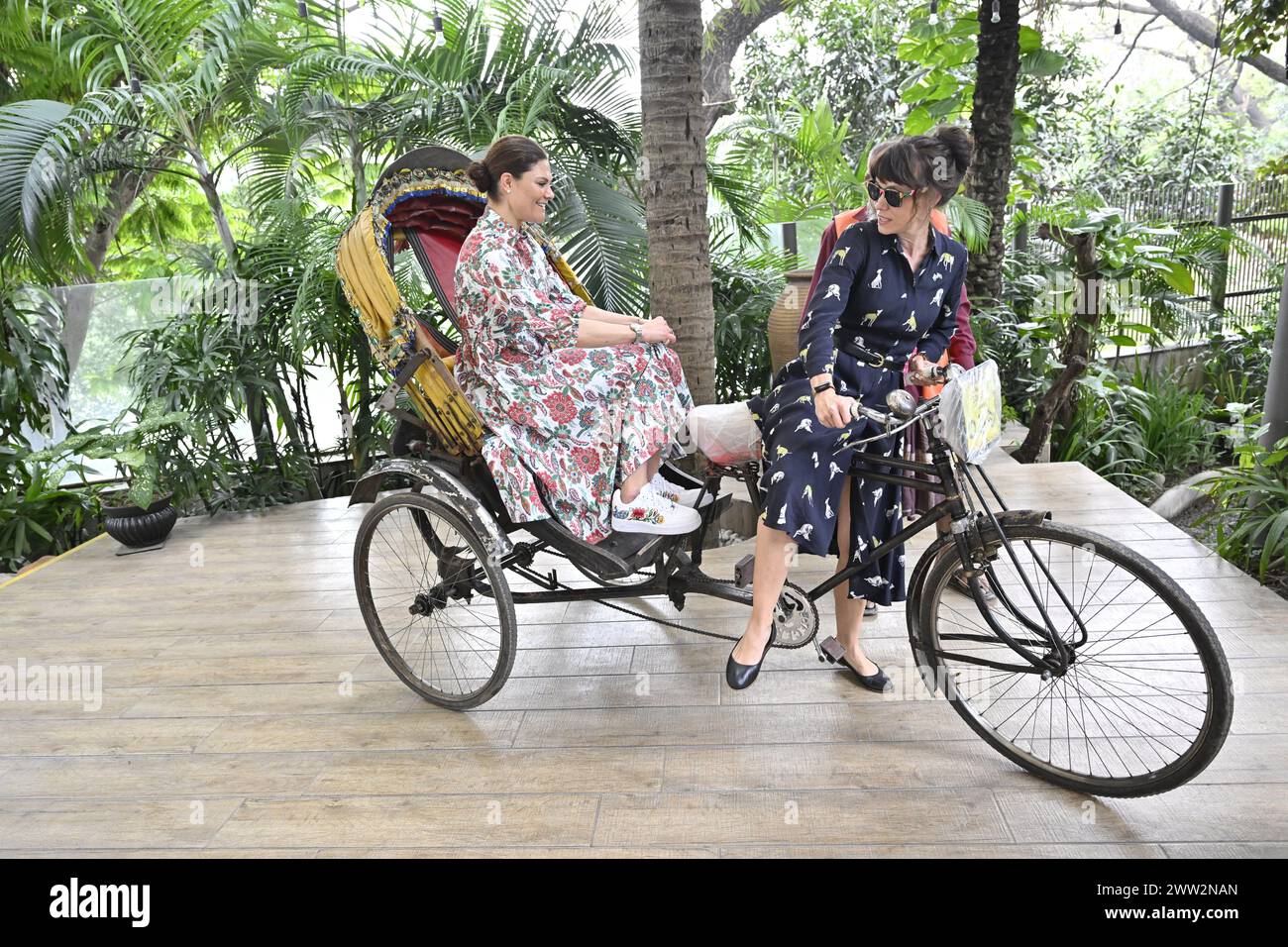 Dhaka, Bangladesh. 21st Mar, 2024. Crown Princess Victoria in a cycle ...