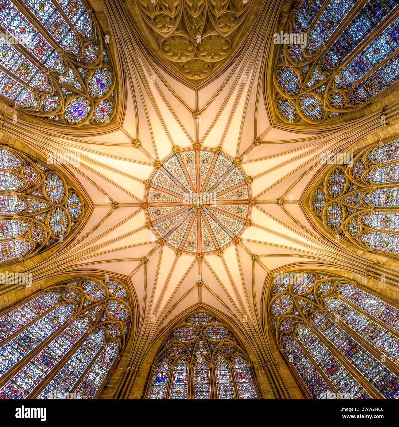 Stained glass window chapter house hi-res stock photography and images ...