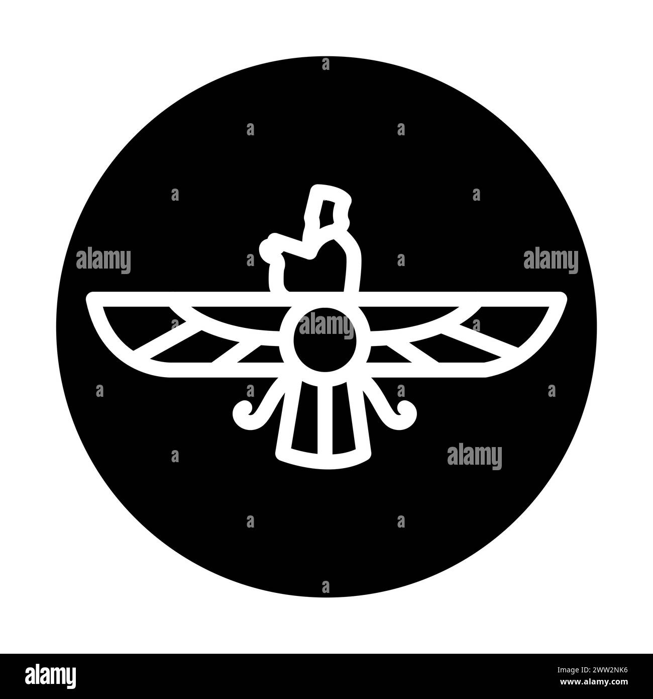 Zoroastrianism symbol Stock Vector Images - Alamy