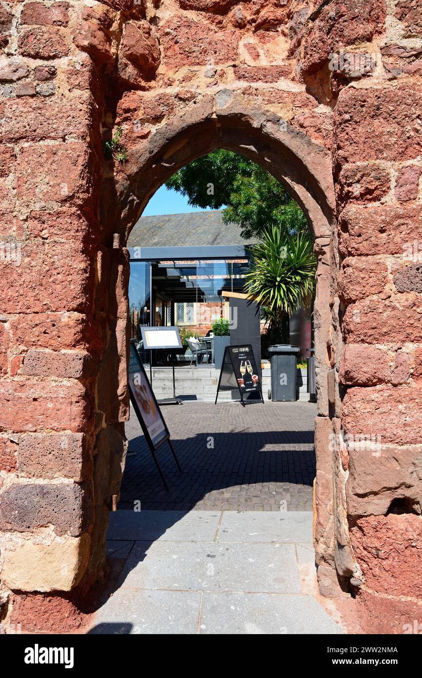 St Catherines chapel ruins in the city centre, Exeter, Devon, UK ...