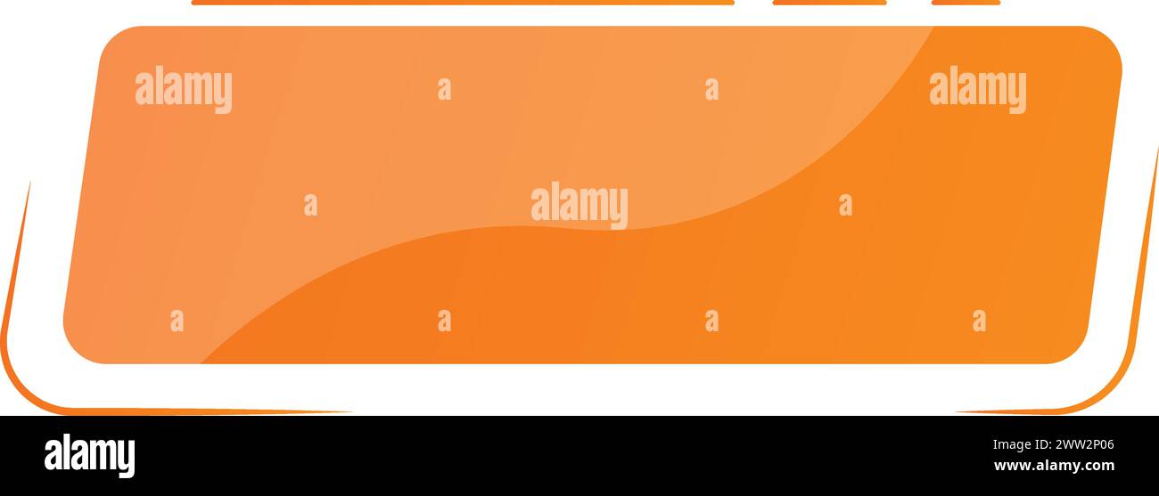 Orange Banner Vector Empty Text Stock Vector Image & Art - Alamy