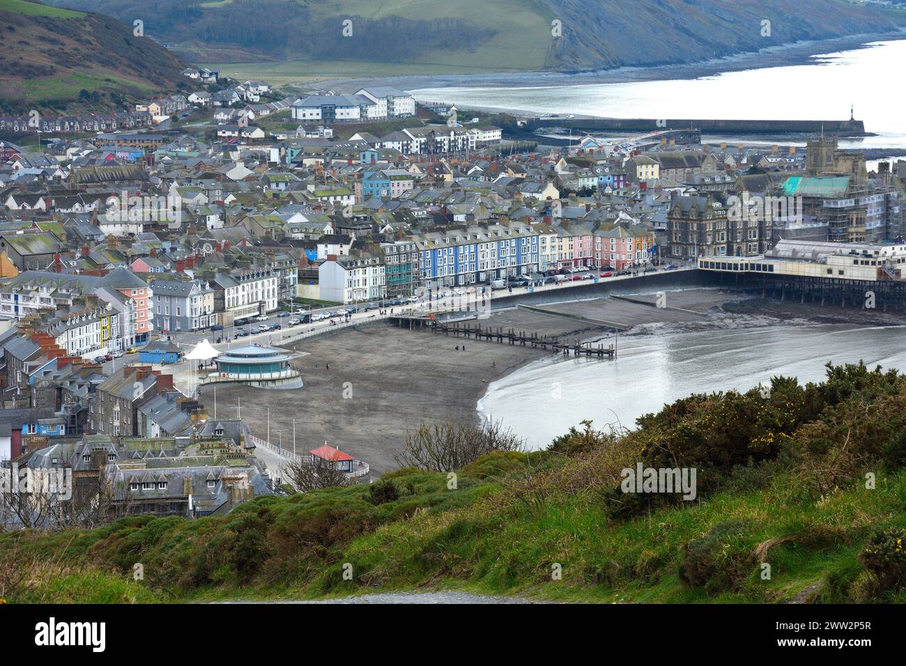 Aberystwyth cliff railway aerial hi-res stock photography and images ...