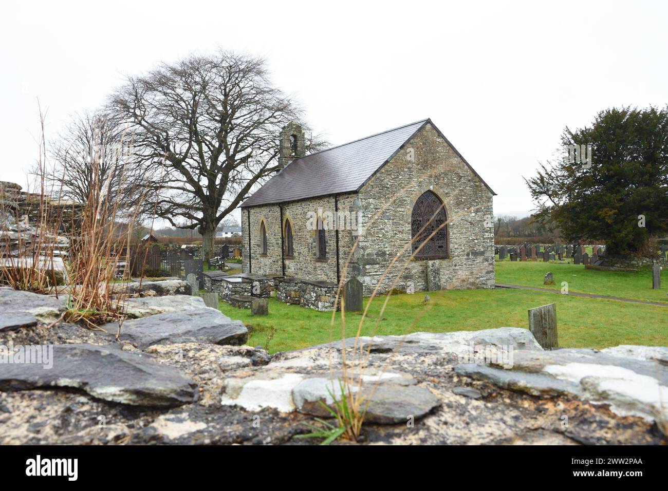 Strata Florida Abbey is a Grand medieval abbey in mid Wales UK Stock ...