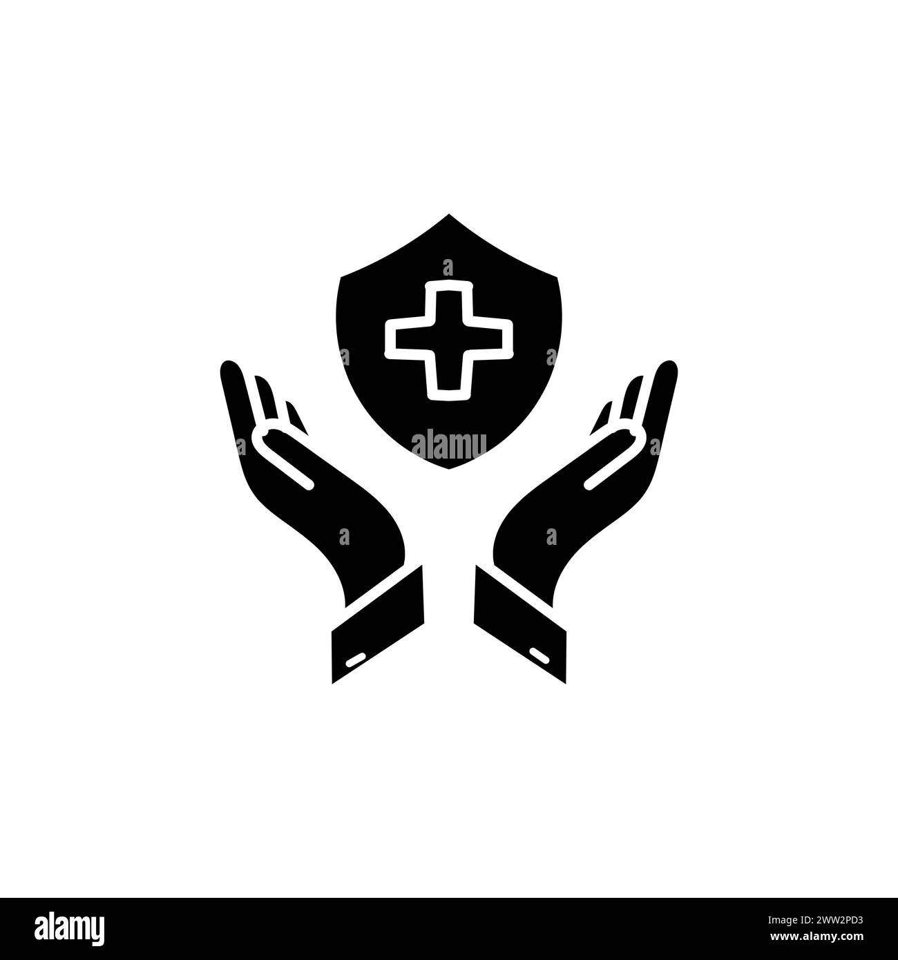 Hand Drawn flat icon for life insurance Stock Vector Image & Art - Alamy