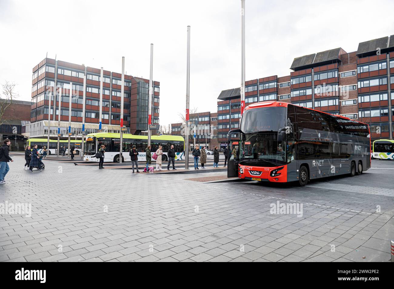 Haarlem The Netherlands 20th March 2024 Haarlem station. Bus terminus ...
